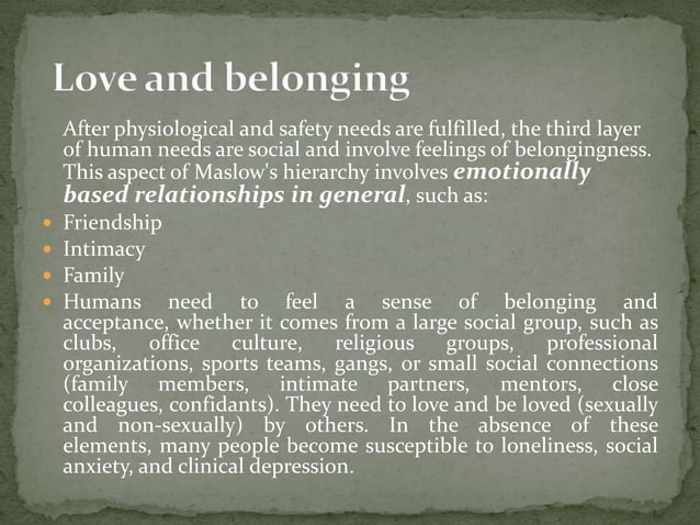 Primary and secondary needs | PPTX