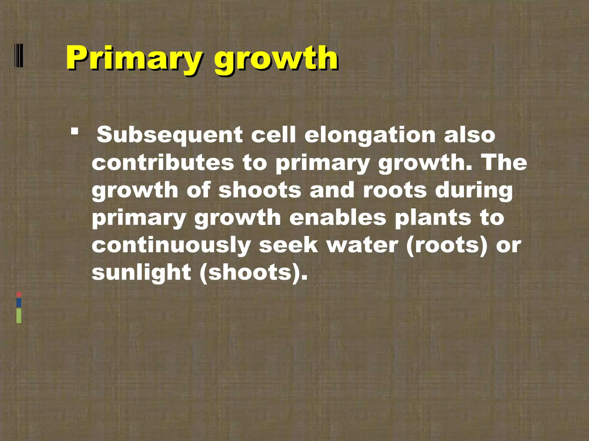 Primary and secondary growth | PPT