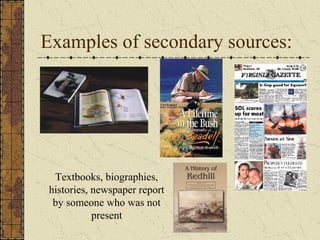 Primary and secondary Sources | PPT