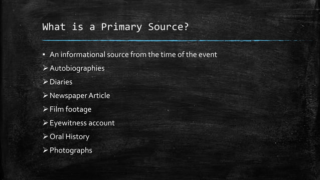 Primary and Secondary Sources BY: Alexandria | PPTX