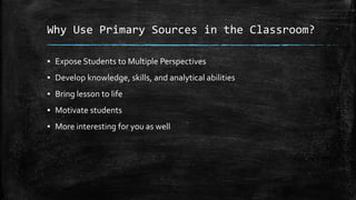 Primary and Secondary Sources BY: Alexandria | PPT