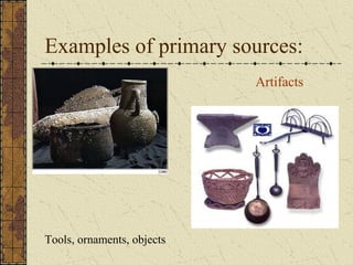 Primary and Secondary Sources | PPT