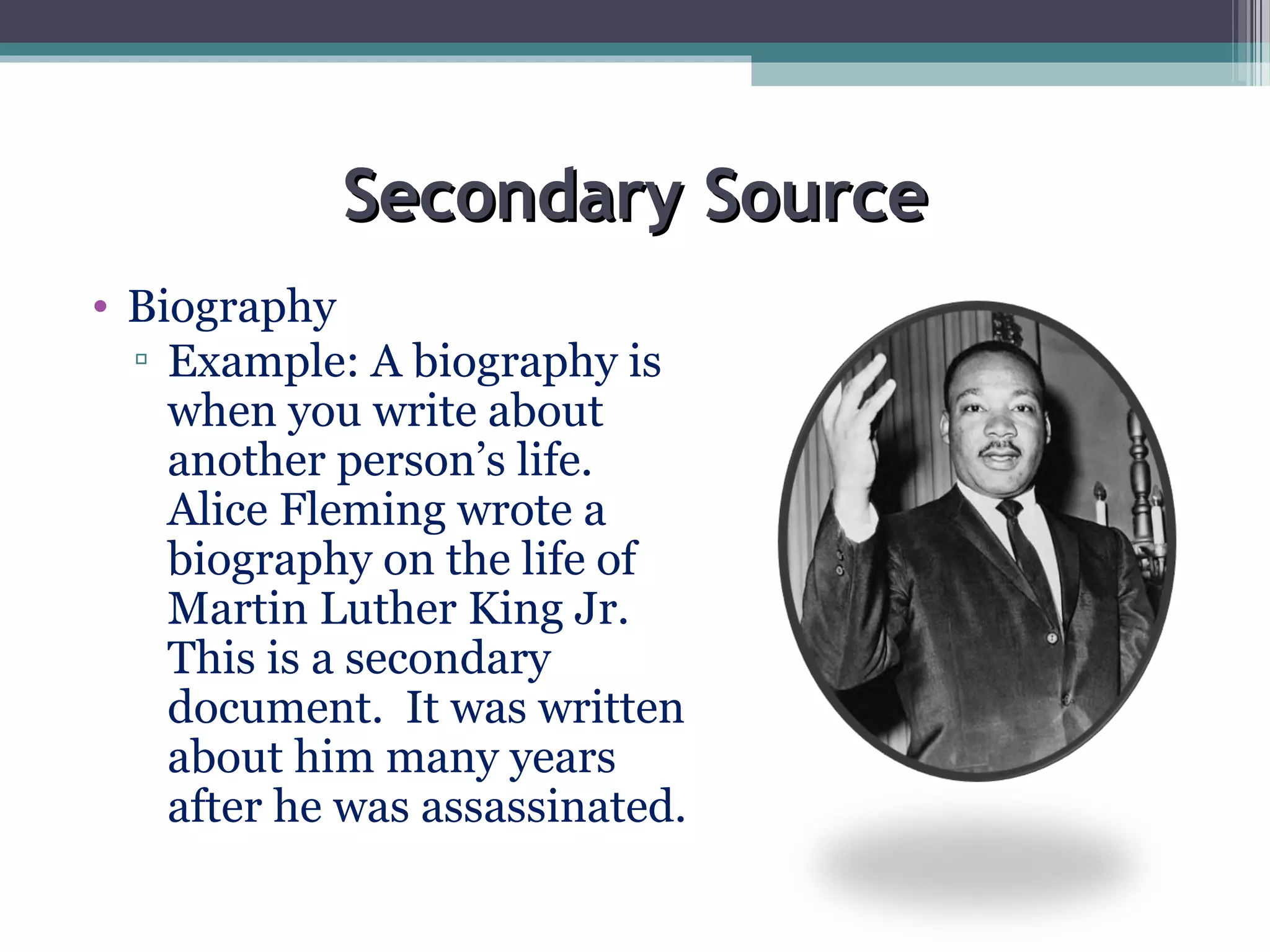Primary and Secondary Sources | ODP