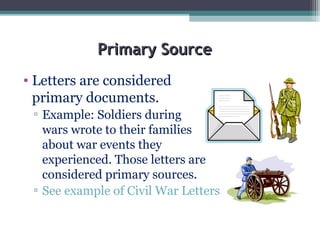 Primary and Secondary Sources | ODP