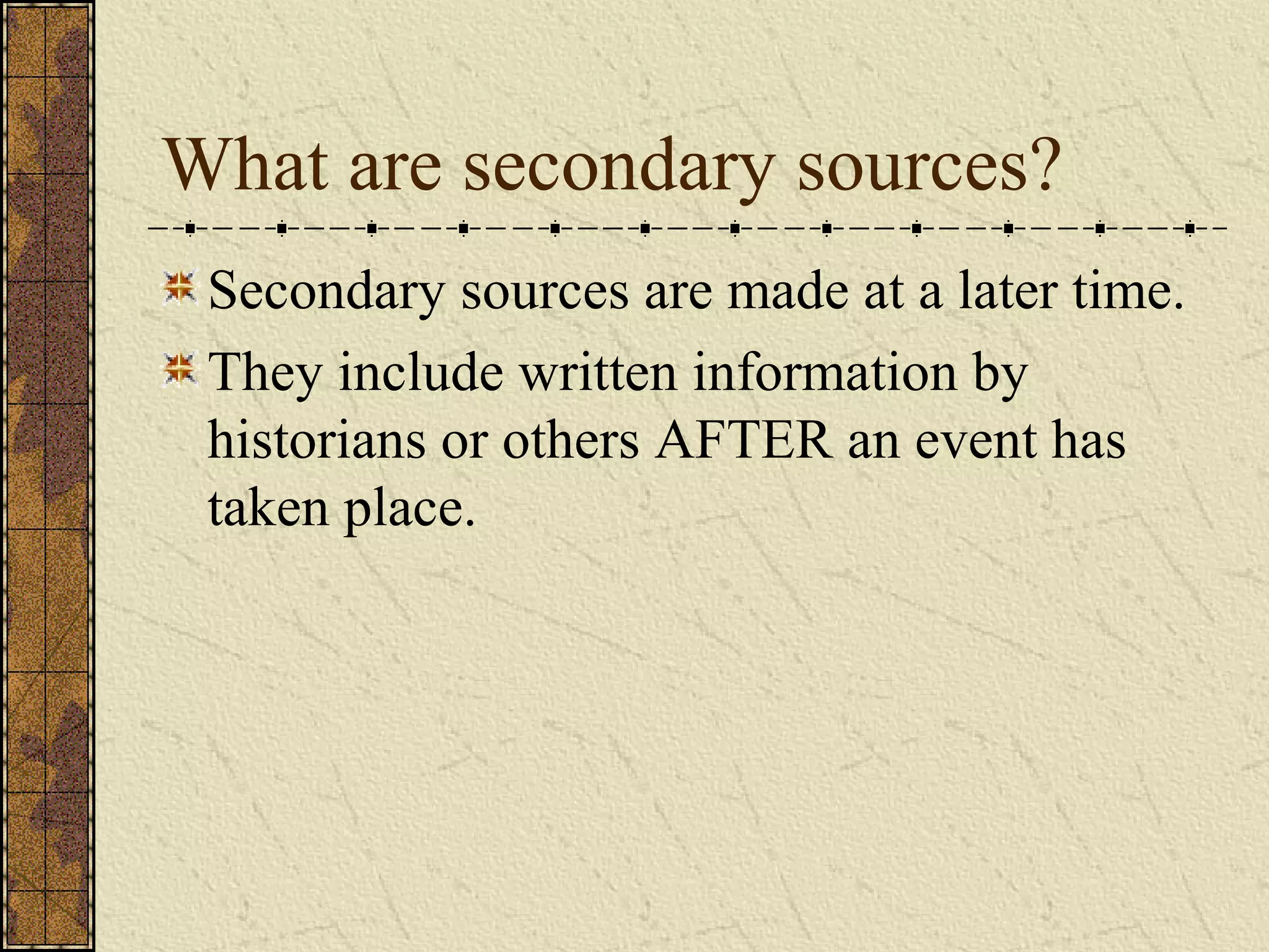 Primary & Secondary Sources PowerPoint, Grades 3-8 | PPT