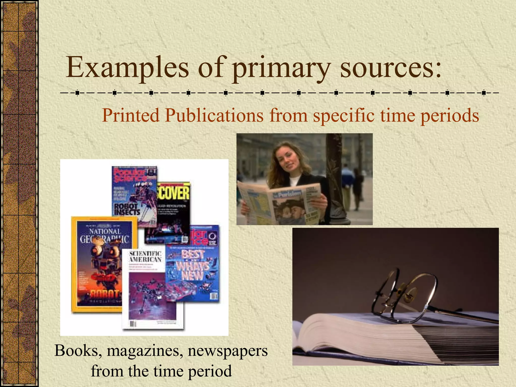 Primary & Secondary Sources PowerPoint, Grades 3-8 | PPT