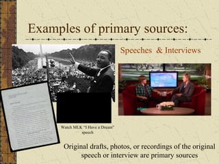 Primary & Secondary Sources PowerPoint, Grades 3-8 | PPT | Secondary ...