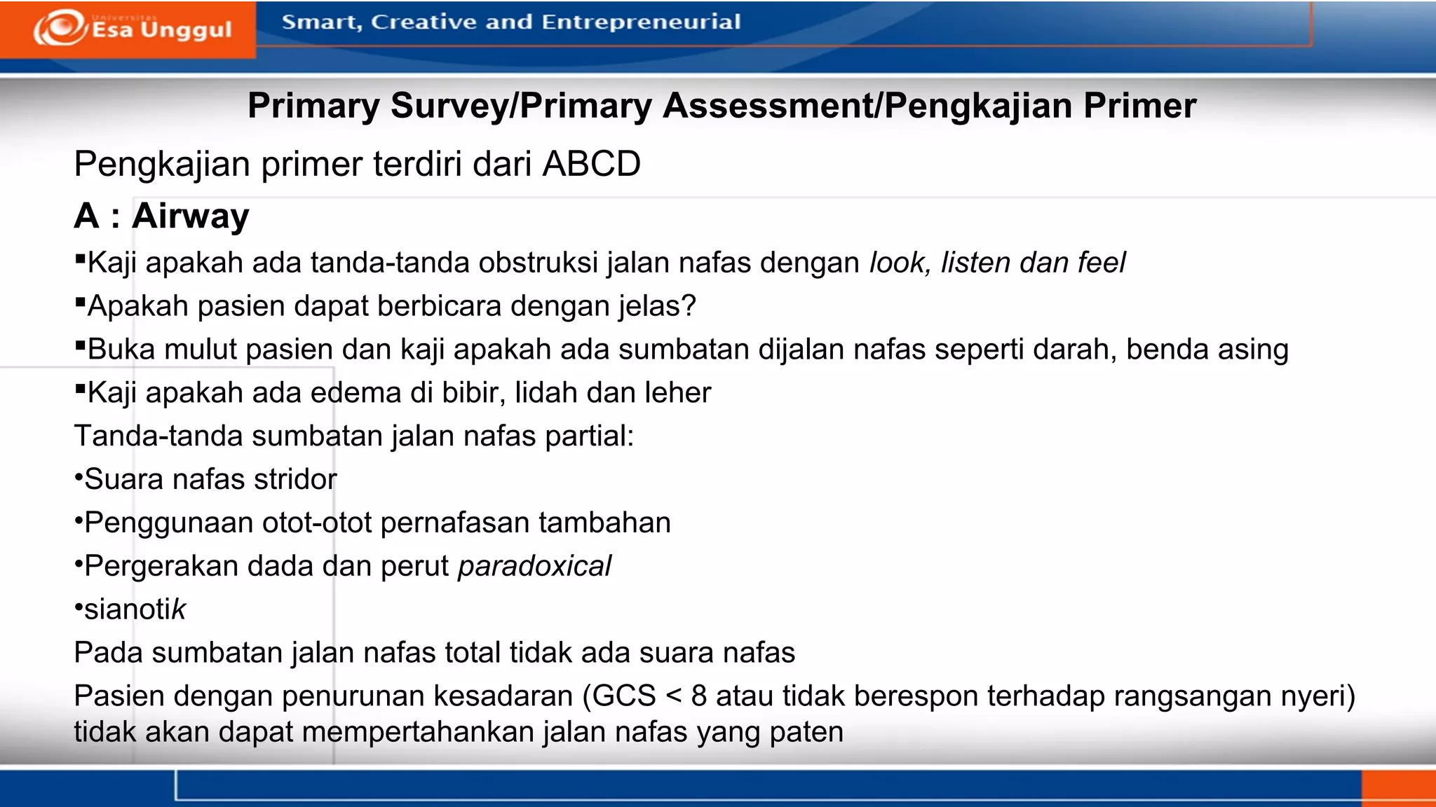 Primary and secondary survey | PPT