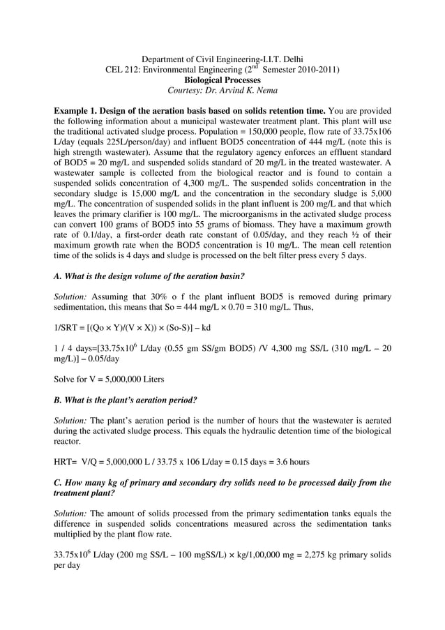 primary and secondary treatment question.pdf | Chemistry | Science