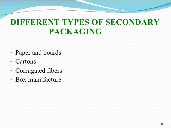 Primary And Second Packaging