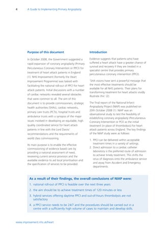 A Guide to Implementing Primary Angioplasty | PDF