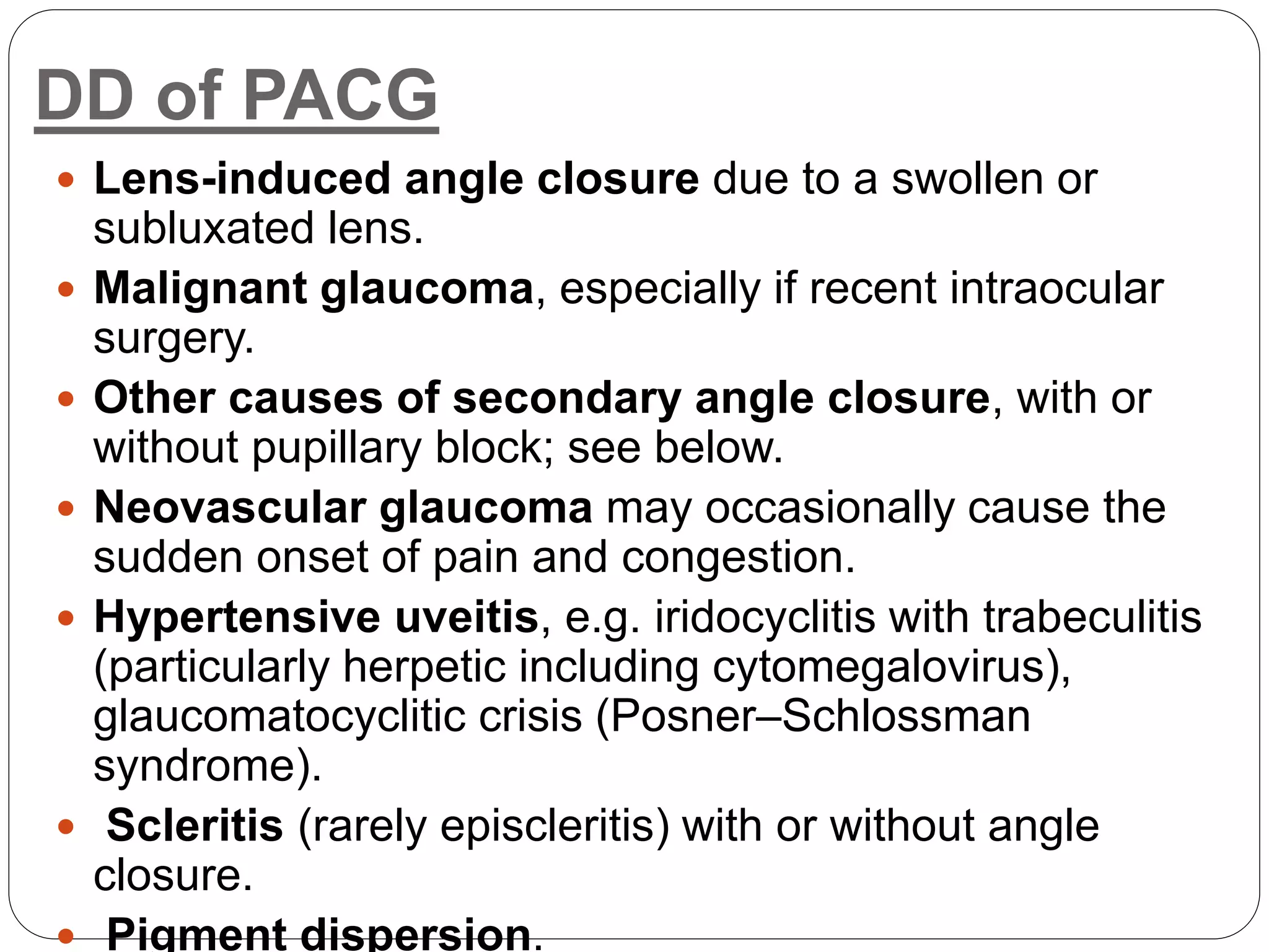 Primary angle closure glaucoma | PPTX