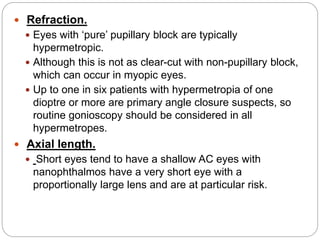 Primary angle closure glaucoma | PPTX