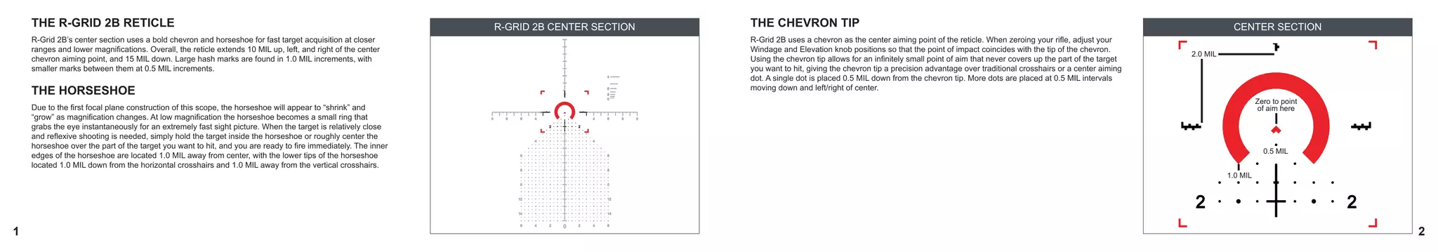 Primary Arms GLx R-GRID 2B | Reticle Subtention | PDF