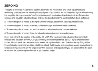 Instruction Manual | Primary Arms Micro Red Dot MD-25 | Optics Trade | PDF