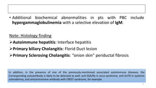 Primary Biliary cholangitis, lecture class for MBBS | PPTX
