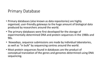 Primary Bioinformatics Database.pptx