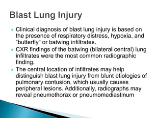 Primary Blast Injury: | PPTX
