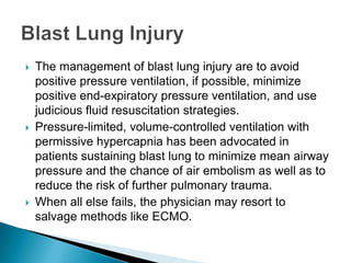 Primary Blast Injury: | PPTX