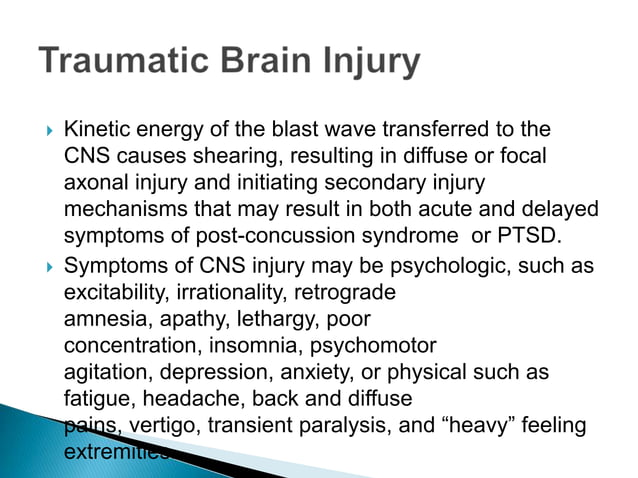 Primary Blast Injury: | PPTX | Death, Injury, or Military Conflict ...
