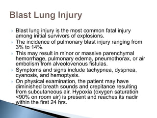 Primary Blast Injury | PPT