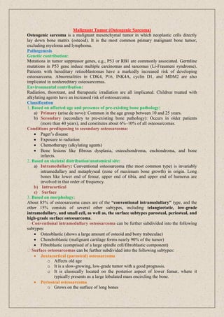 Primary bone tumors | PDF