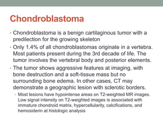Primary bone tumors of the spine | PPTX