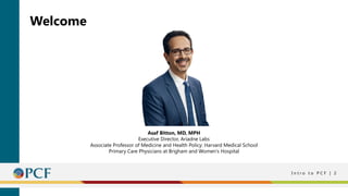 Webinar: Primary Care First Model Options - Introduction | PPT