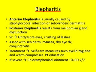 Primary care ophthalmology teaching | PPTX