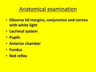 Primary care ophthalmology teaching | PPTX