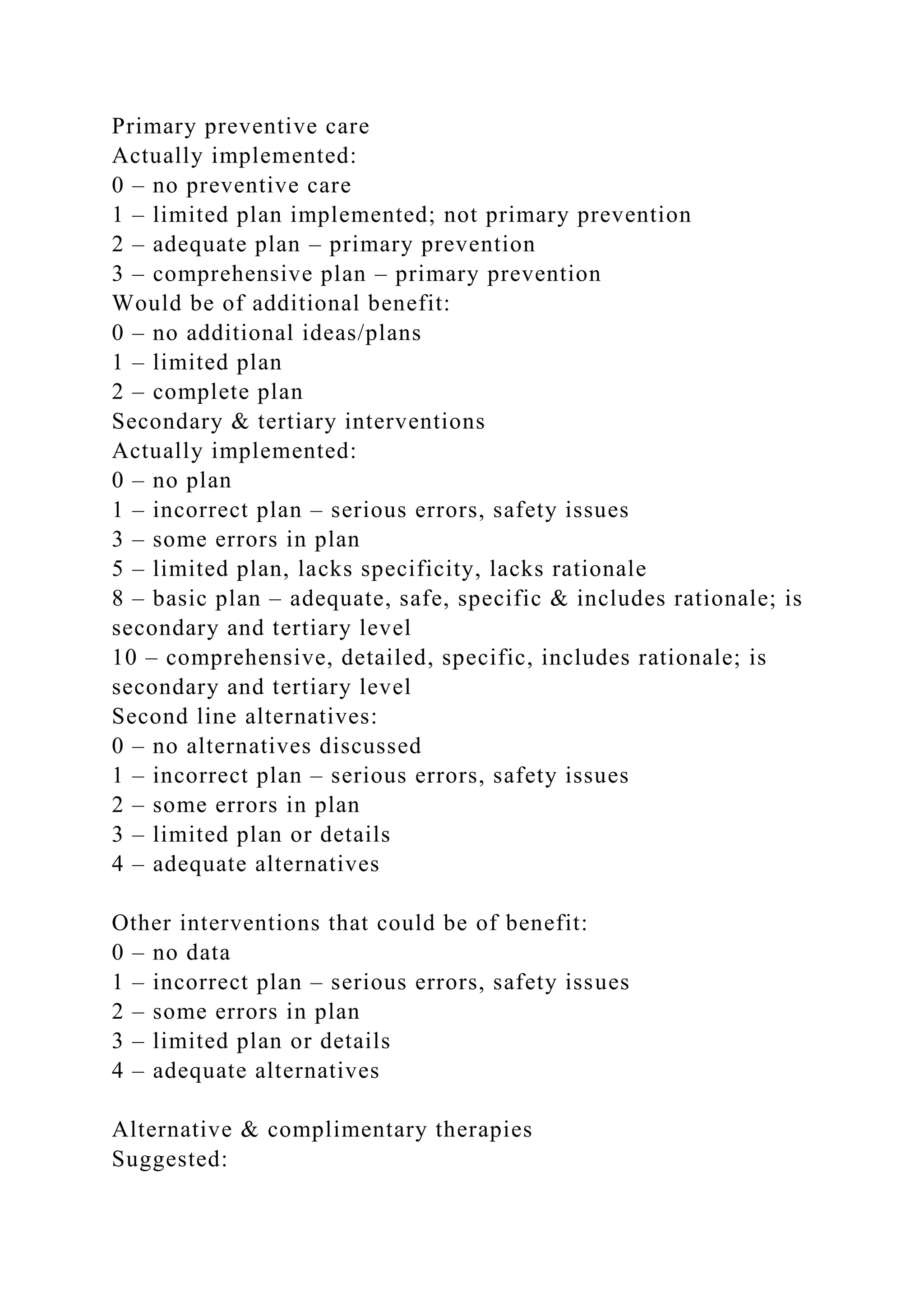 Primary Care Practicum Case StudyGrading rubricStudentID#.docx ...