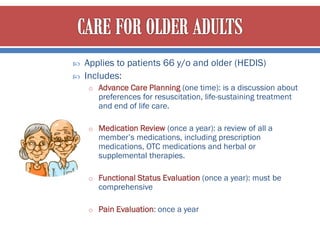 Primary care screening tests in adults geriatrics | PDF