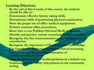 Primary care training module | PPT