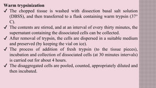 Establishment of Primary animal cell culture | PPTX