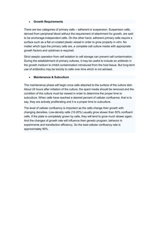 Primary cell culture guide | PDF