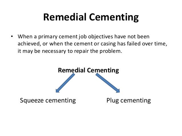 Primary cementing and Secondary Cementing