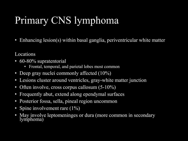 Primary CNS lymphoma | PPT