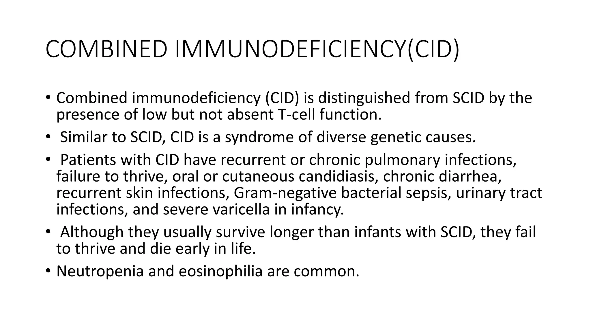 Primary combined antibody and cellular immunodeficiencies | PPTX | Lung and Respiratory Health ...