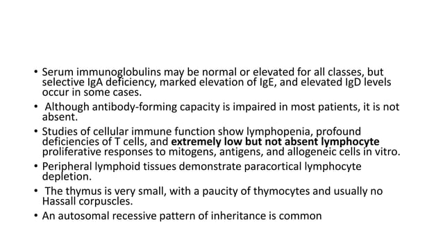 Primary combined antibody and cellular immunodeficiencies | PPT
