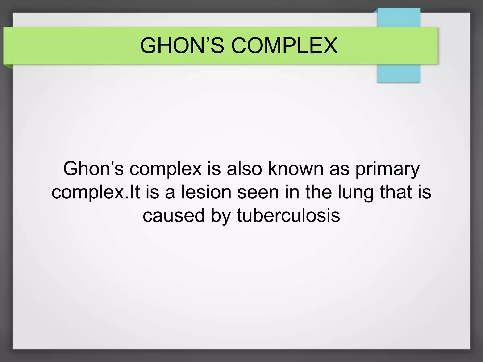 Ghon's complex