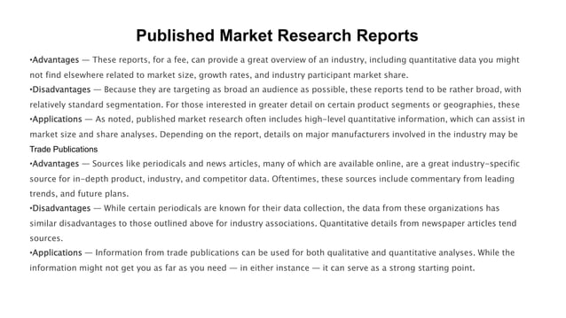 Primary Data vs. Secondary Data Market Research Methods | PPT
