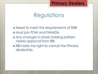 Primary dealers | PPT