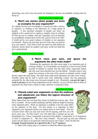 Primary debating guide | DOC