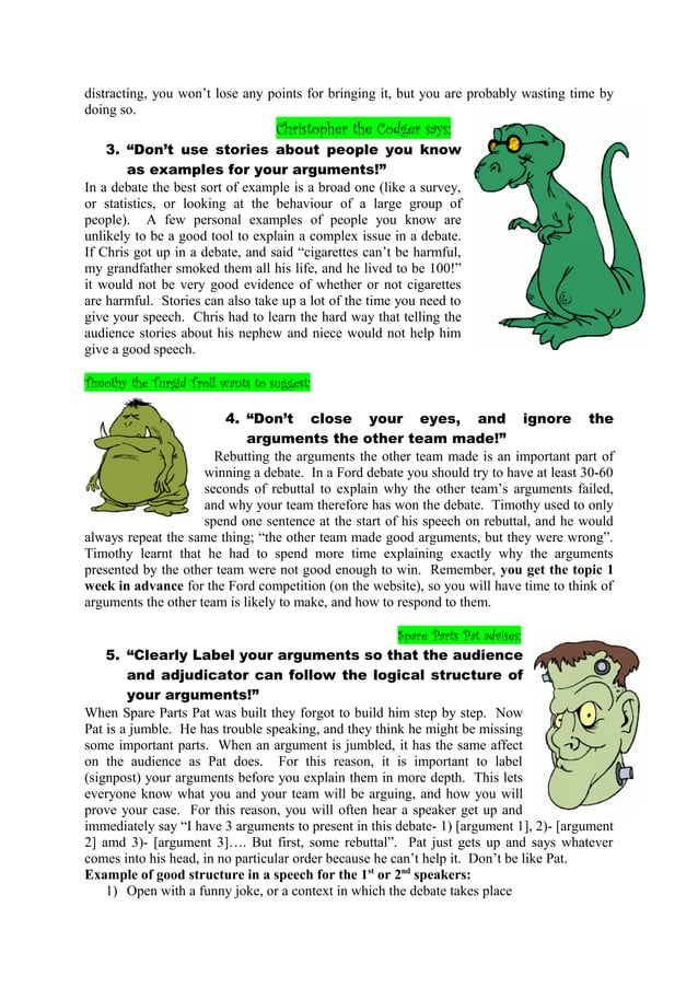 Primary debating guide | PDF