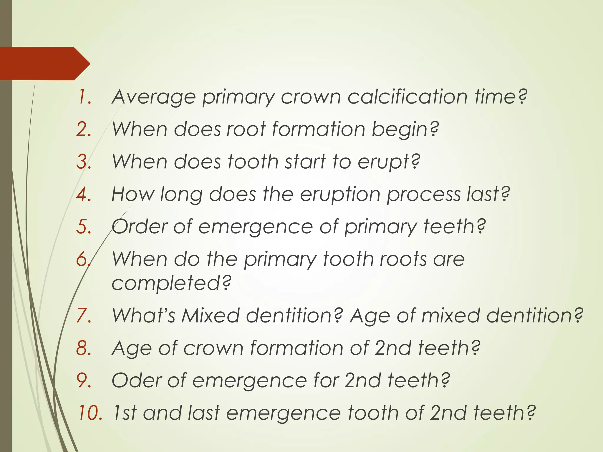 Primary Dentition | PPT
