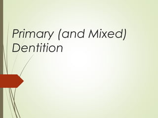 Primary Dentition | PPT