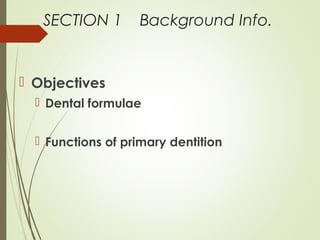 Primary Dentition | PPT