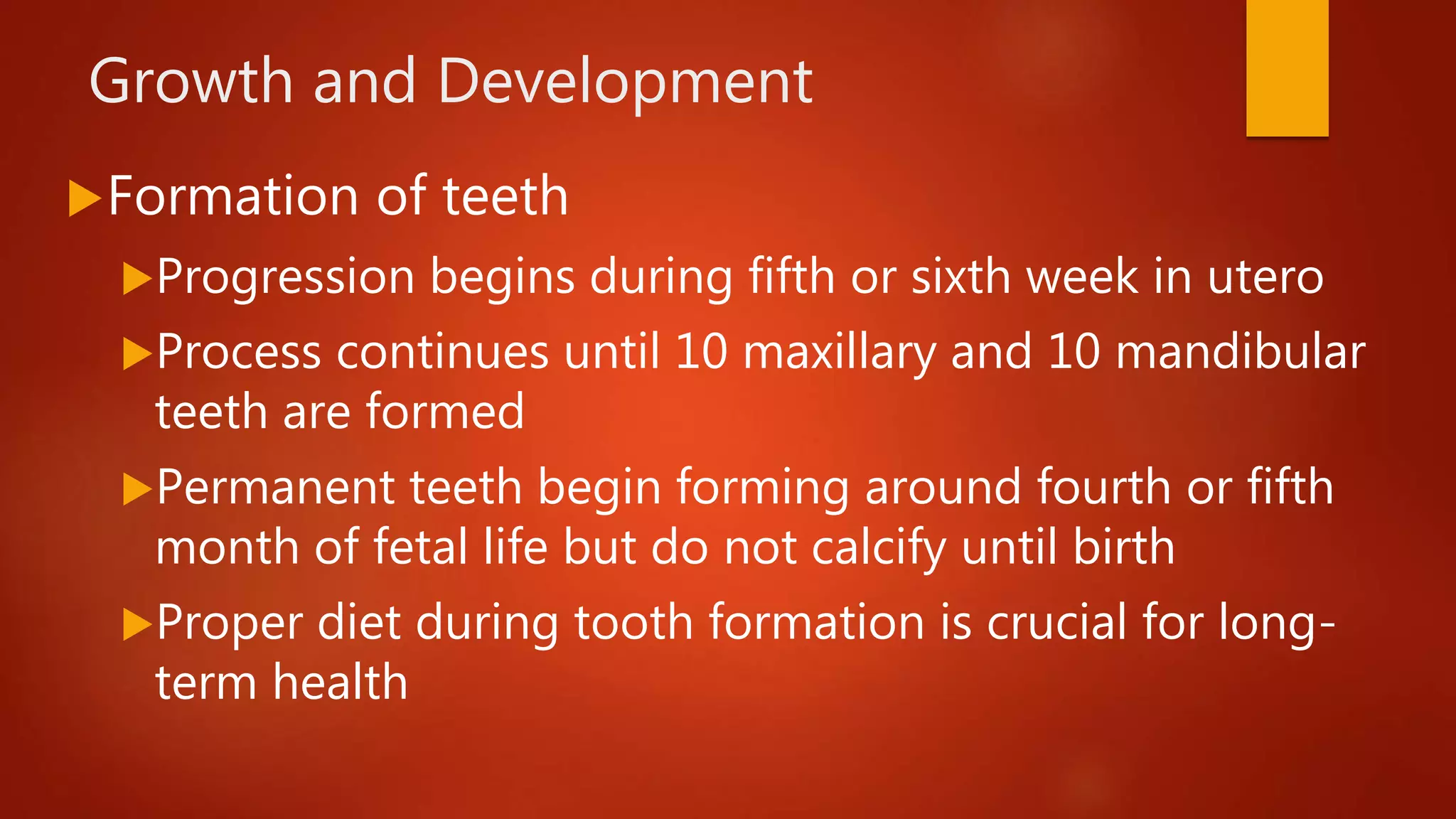 Primary Dentition and Tooth Development | PPTX