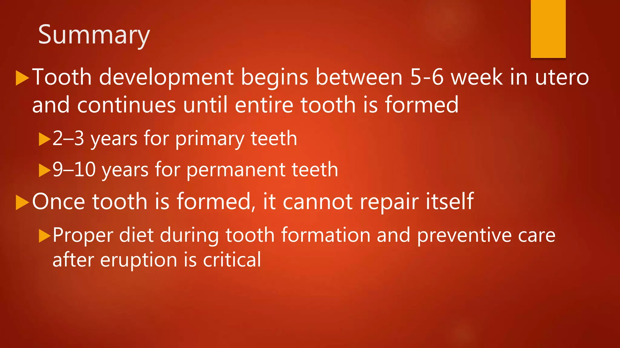 Primary Dentition and Tooth Development | PPTX