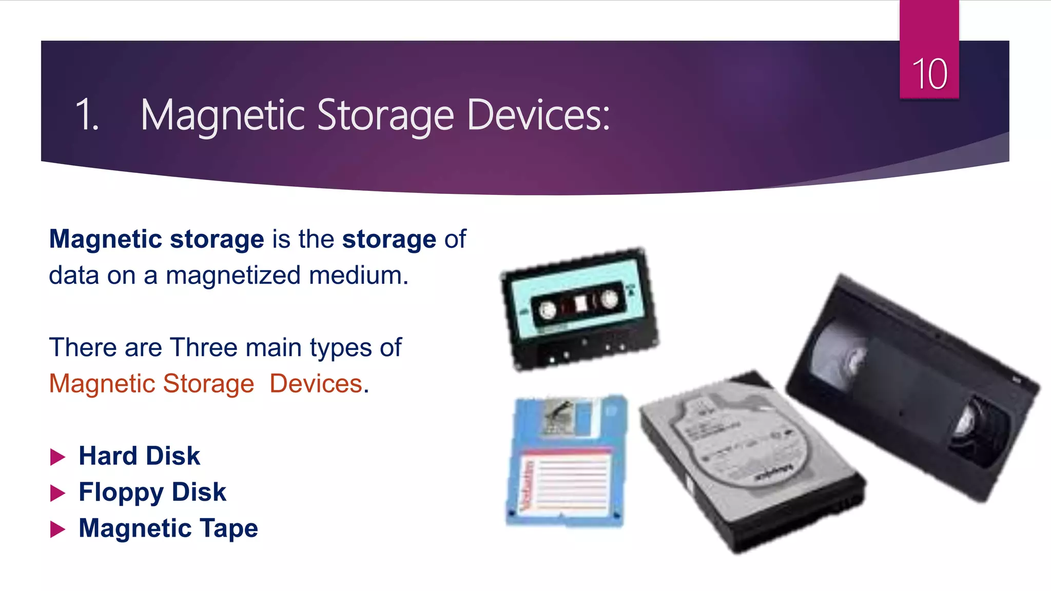 Primary and secondary Storage devices | PPTX